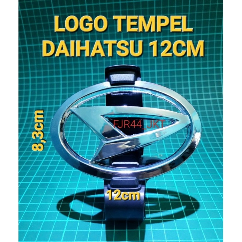 Jual emblem logo tempel daihatsu 12cm xenia granmax luxio / logo ...