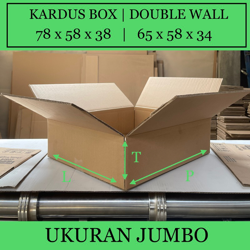 Jual KARDUS JUMBO | KARTON PENDEK | BOX KEMASAN | Termurah Bahan Double ...