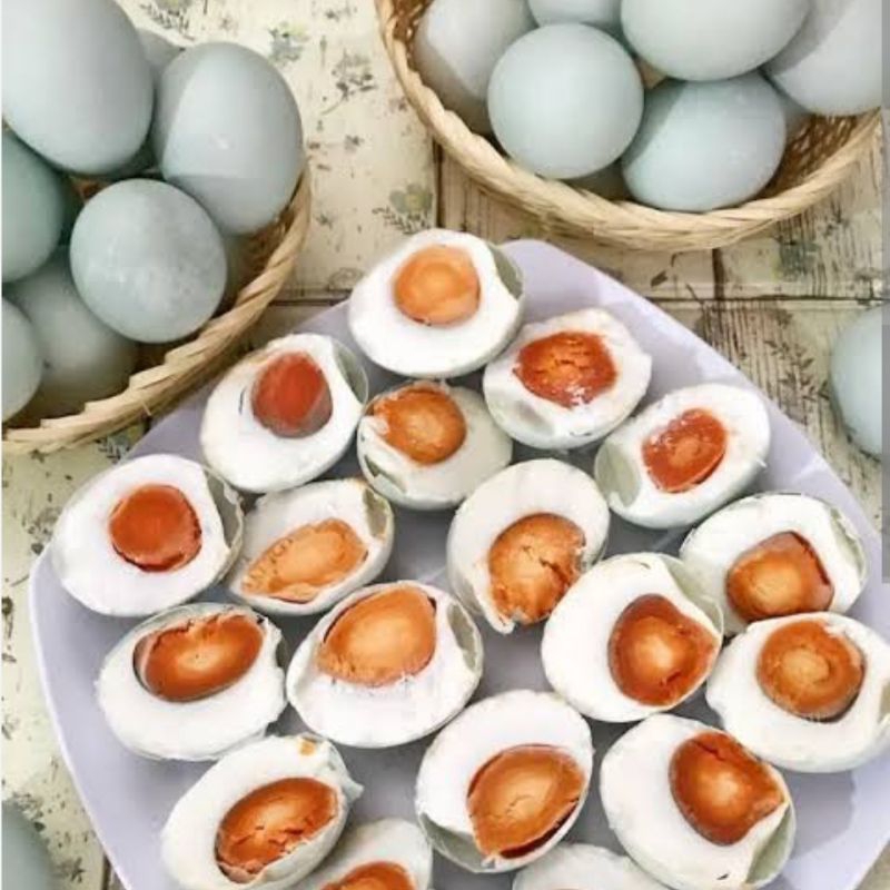 Jual Telur Asin Original Asli Telur Bebek Pack isi 6 pcs | Shopee Indonesia