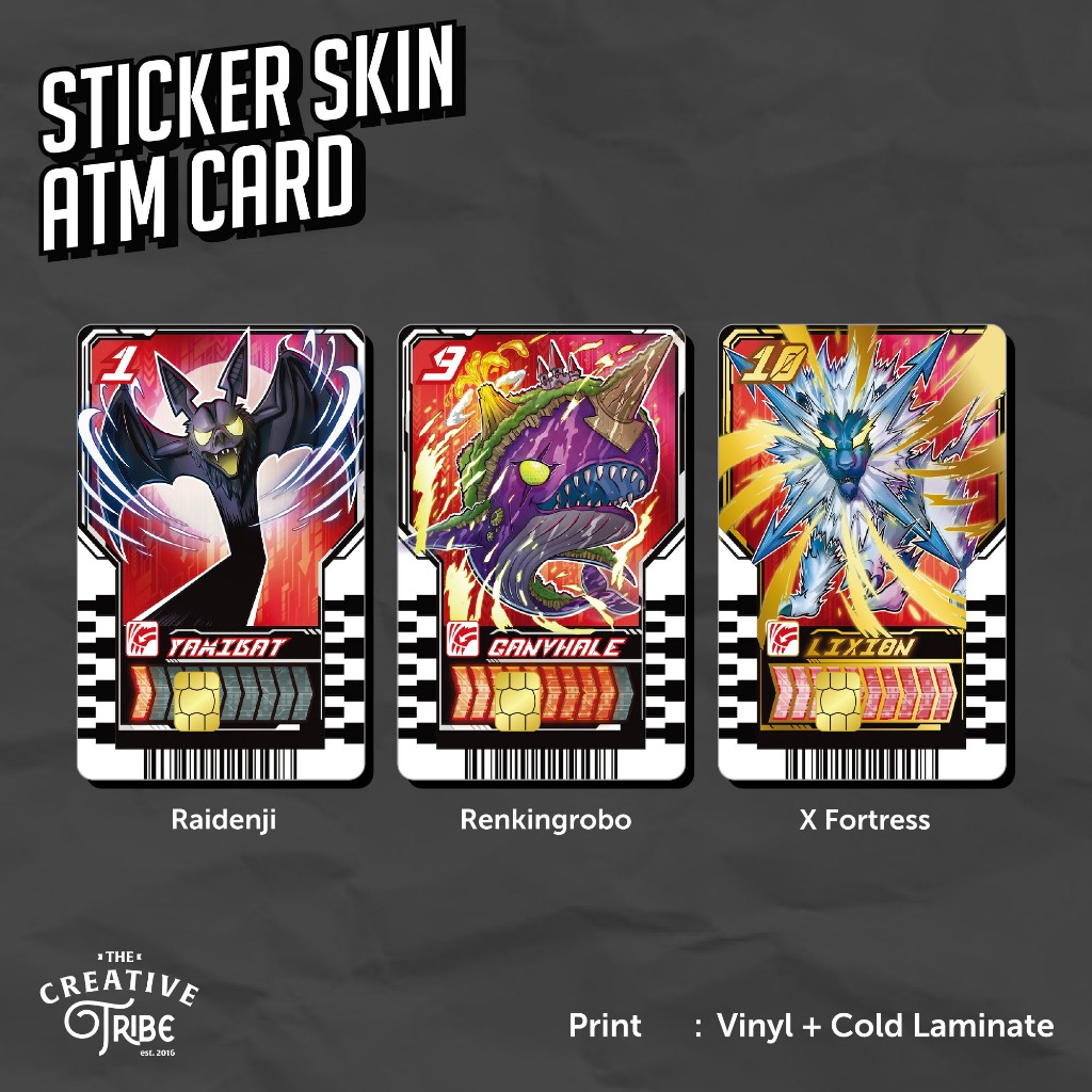 Jual Animal Ride Chemy - Sticker Card Skin - Vinyl ATM Debit Credit Emoney Flazz Stiker Kamen ...