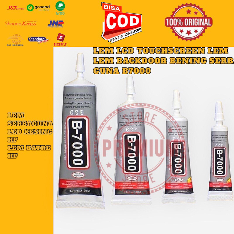 Jual LEM LCD TOUCHSCREEN LEM B-7000 LEM BACKDOOR BENING SERBA GUNA B7000 B-7000 15ml | Shopee ...