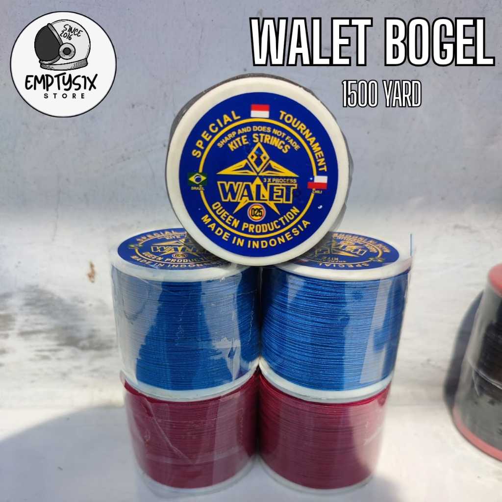 Jual Benang Layangan Gelasan Walet BOGEL 025 (1500 yard) | Shopee Indonesia
