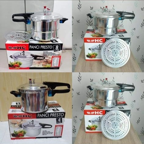 Jual PANCI PRESTO VICENZA / HAPPY CALL BODY STAINLESS / PANCI BERTEKANAN UAP LITER / 8 LITER ...
