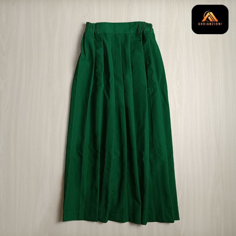 Jual ROK REMPEL HIJAU AL AZHAR ROK REMPEL PANJANG AL AZHAR | Shopee ...