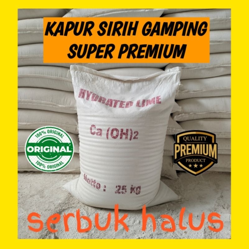 Jual 25 kg kapur sirih serbuk ca(oh)2 banyak khasiat dan manfaat | Shopee Indonesia
