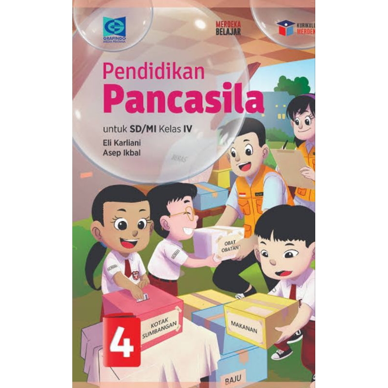 Jual Buku Pendidikan Pancasila Kelas 4 SD/MI Kurikulum Merdeka Grafindo | Shopee Indonesia