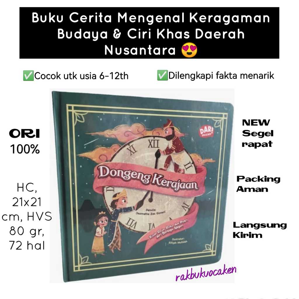Jual ORIGINAL. HARDCOVER Recommended! Dongeng Kerajaan: Kisah Raja ...