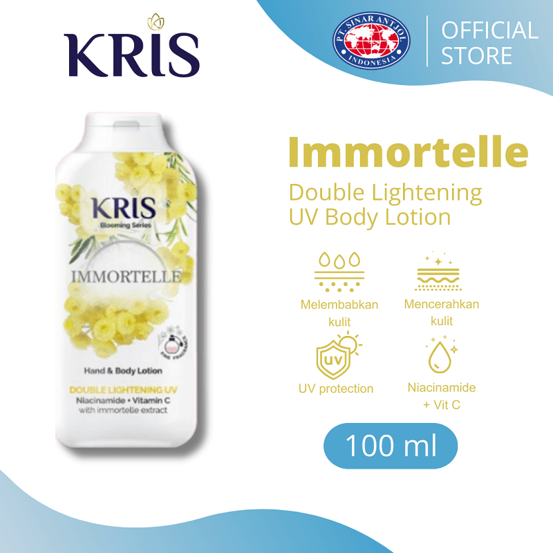 Jual KRIS Hand Body Lotion BLOOMING IMMORTELLE YELLOW 100ML (Ekstrak ...
