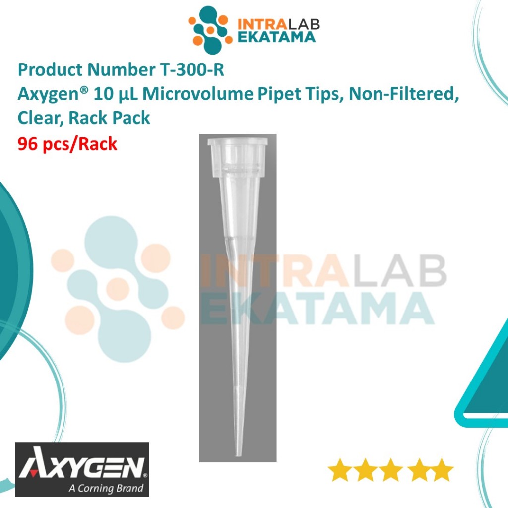 Jual T-300-R 10 µL Microvolume Pipet Tips, Non-Filtered, Clear, Rack ...