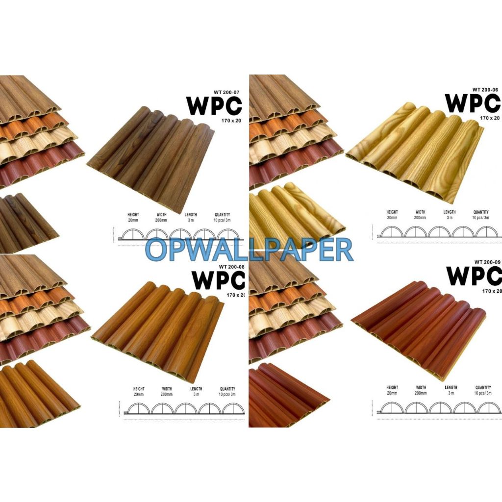 Jual wall panel WPC / wood panel wpc Motif Kayu Bulat termurah | Shopee ...