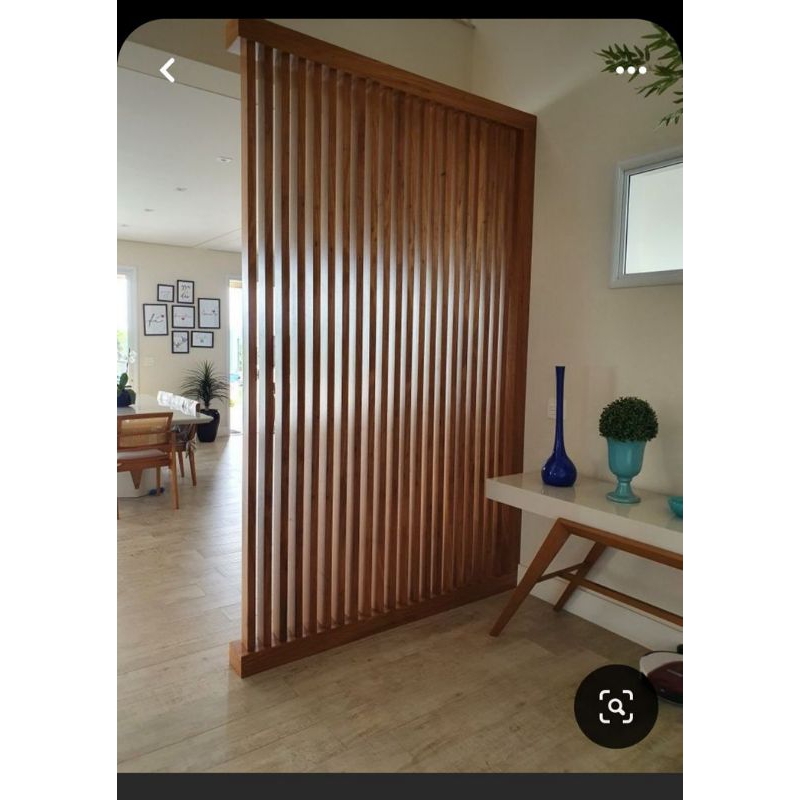 Jual partisi sekat ruangan minimalis lurus kayu solid | Shopee Indonesia