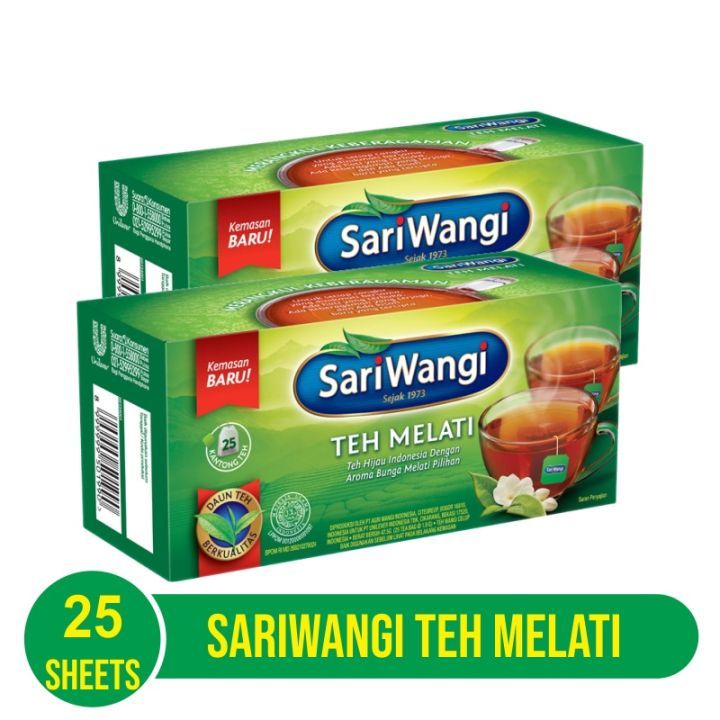 Jual Sariwangi Teh Melati Celup 25 Kantong Teh ( per Pack ) | Shopee ...