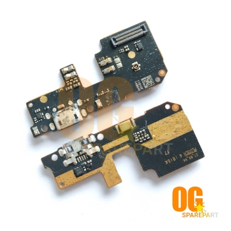 Jual Konektor Charger Xiaomi Redmi 5 plus Pcb Board Usb Papan Cas Mic ...