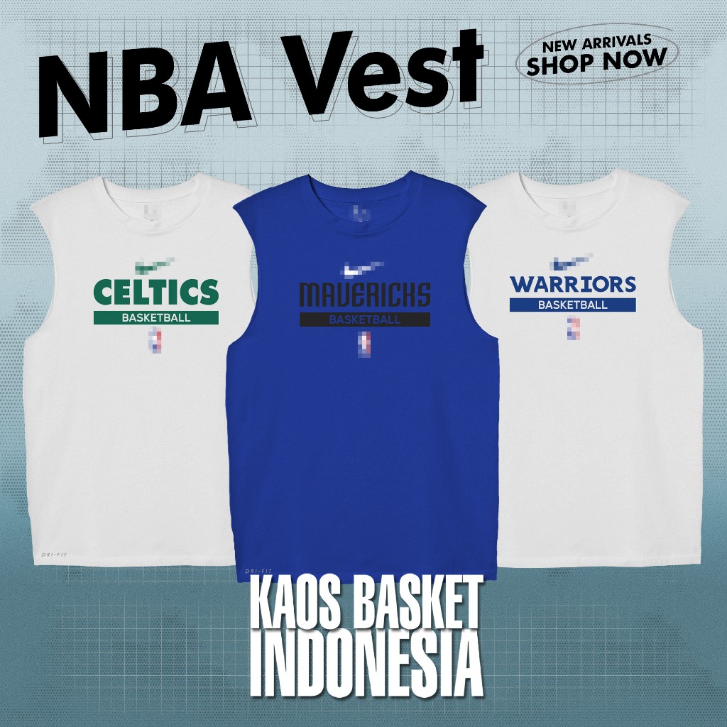 Jual Tshirt Basket NBA Practice Tee Vest Collection | Shopee Indonesia