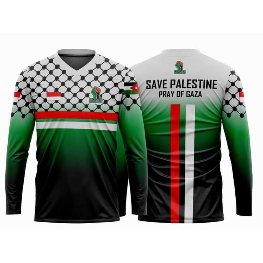 Jual Jersey Free Palestine Save Palestine Premium Custom Dry Fit ...