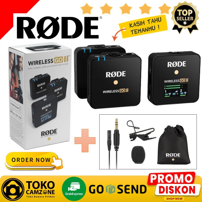 Jual Rode Wireless GO II 2-Person Compact Digital Wireless Microphone System/Recorder (2.4 GHz ...