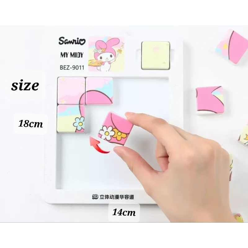 Jual Mainan Edukasi Puzzle Geser Motif Hello kitty Kuromi Sanrio ...