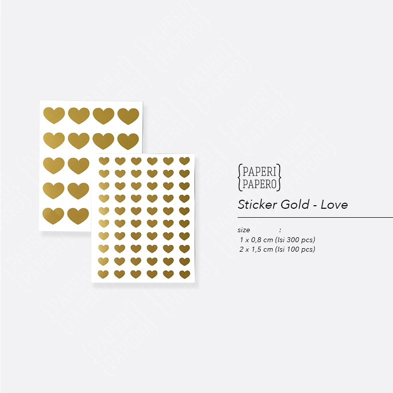 Jual Sticker Love Gold - Cutting Stiker Heart Hati Cinta Emas Segel ...