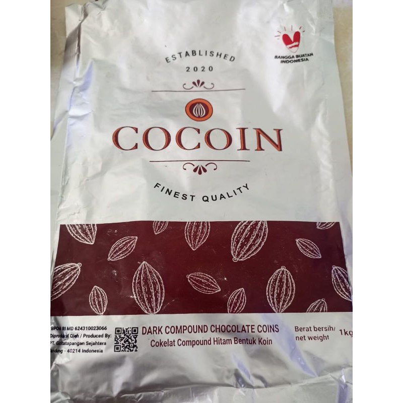 Jual Cocoin dark compound | coklat koin 100gr | Shopee Indonesia