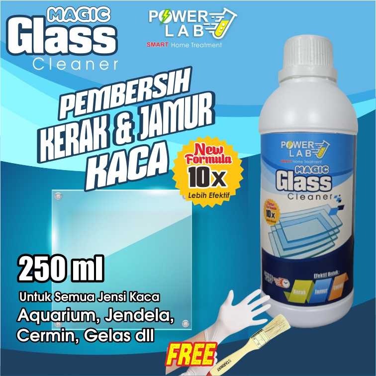 Jual Powerlab Magic Glass Cairan Penghilang Pembersih Kerak Jamur Lumut ...
