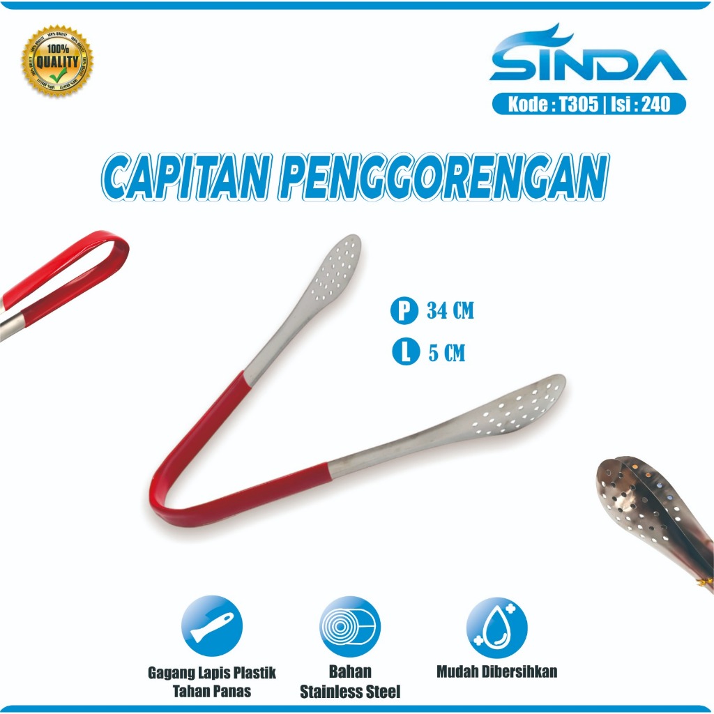 Jual PENJEPIT MAKANAN LUBANG STAINLESS / CAPITAN / JEPITAN ROTI ...