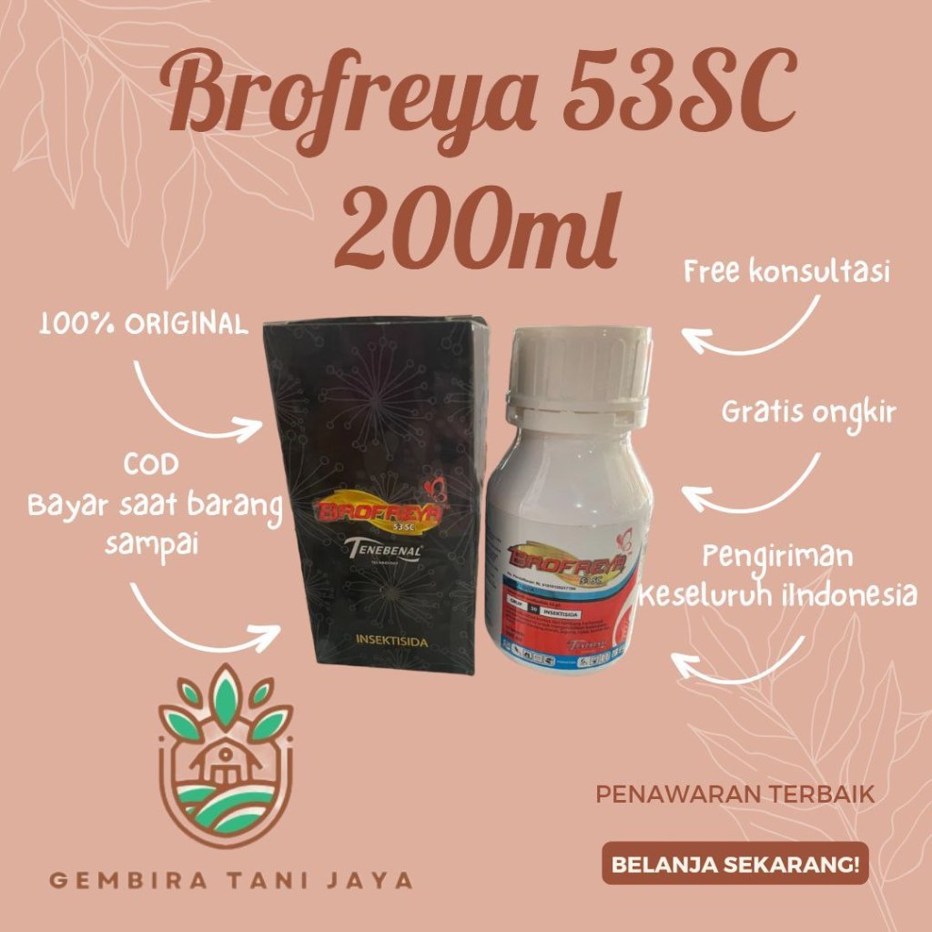 Jual INSEKTISIDA BROFREYA 53 SC KEMASAN 200ML | Shopee Indonesia
