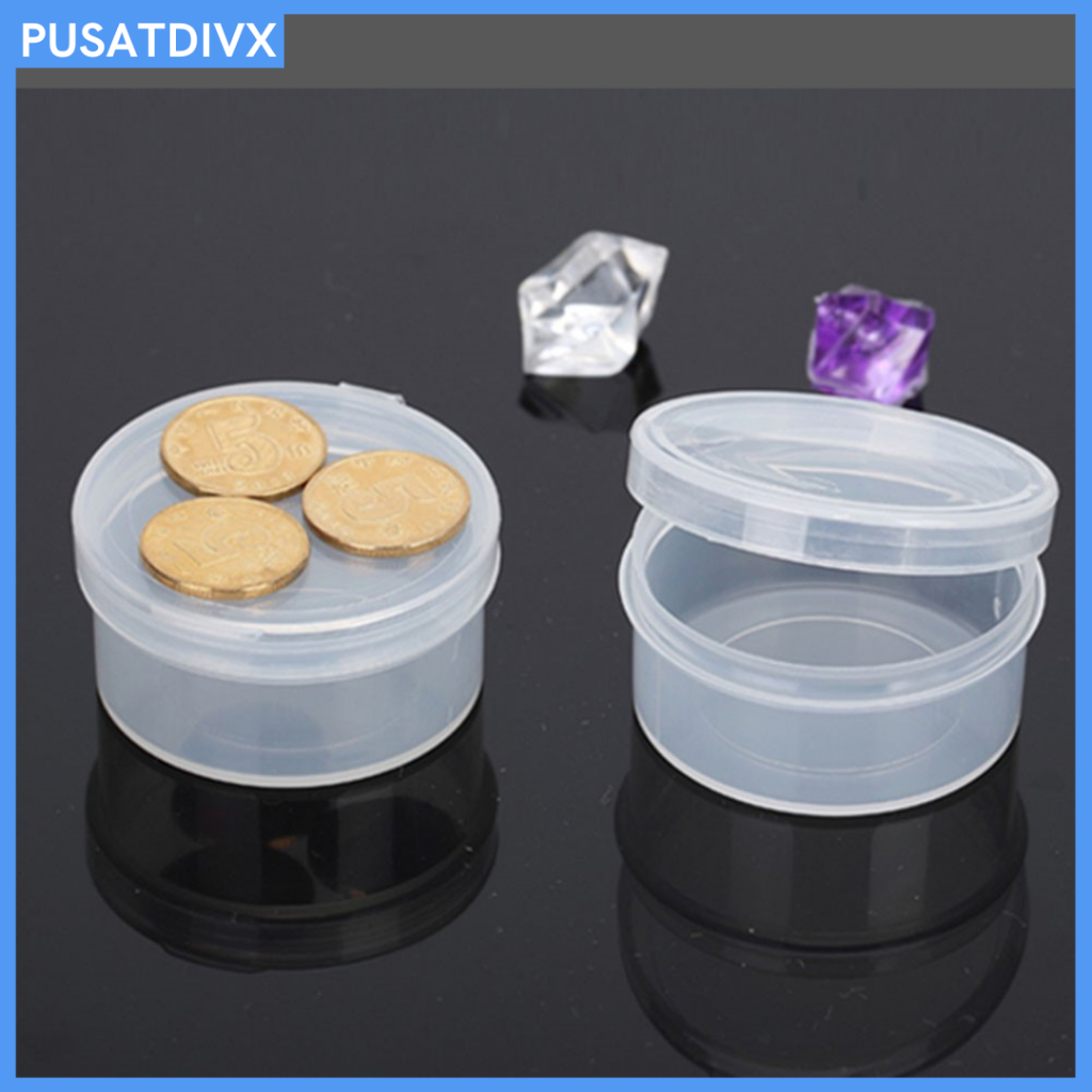 Jual SANJI WADAH PLASTIK BULAT PERHIASAN AKSESORIS PLASTIC STORAGE BOX ...