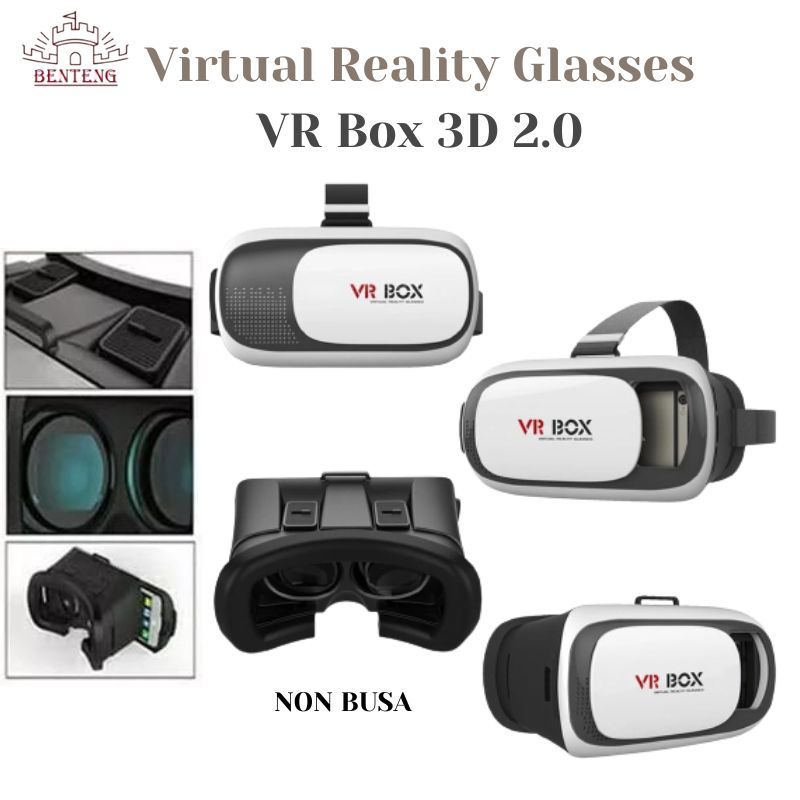 Jual VR Virtual Reality Glasses Vr Box Versi 2 Kacamata 3D | Shopee ...