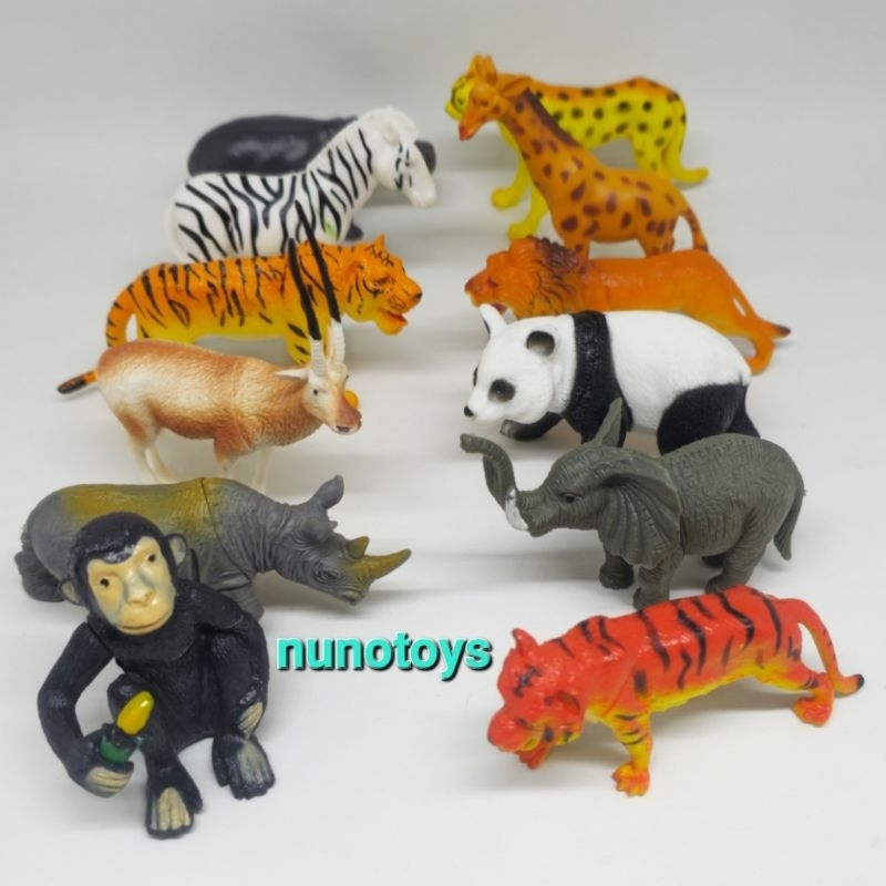 Jual Wild Animals Set 12 pcs | Shopee Indonesia