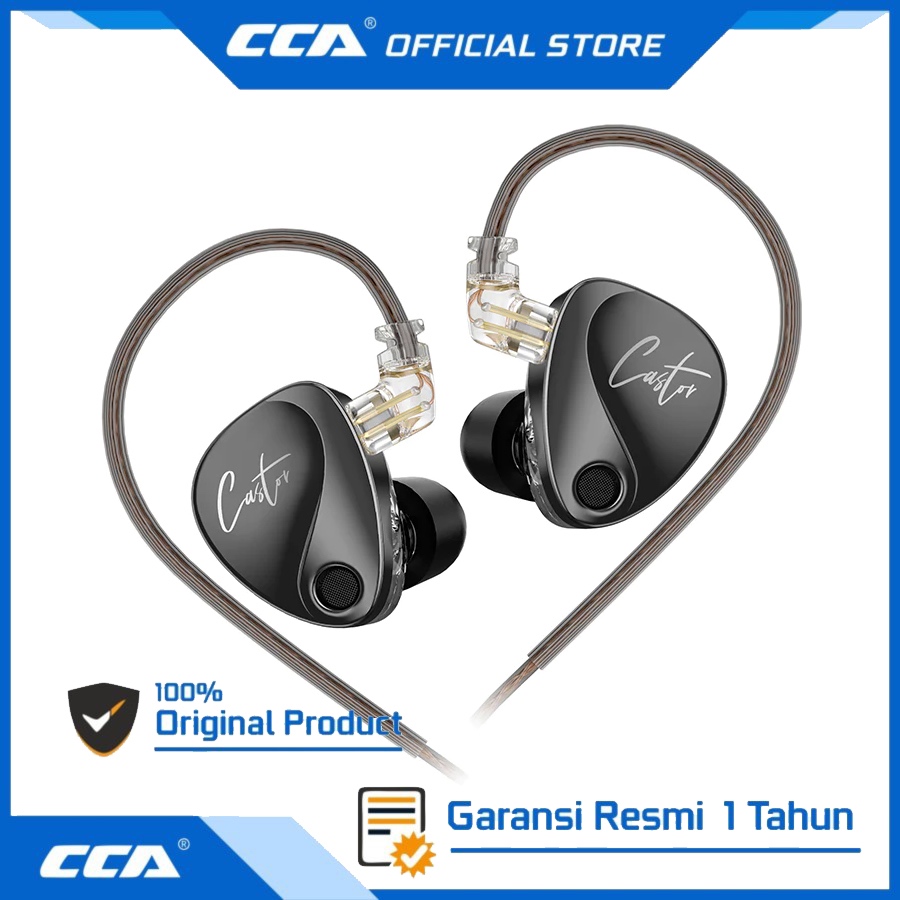 Jual KZ Castor with Mic In Ear Earphone Harman Target with Improve Bass ...