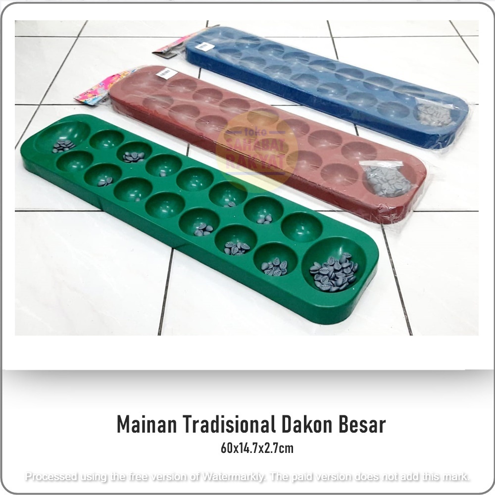 Jual Mainan Tradisional Dakon Congklak Besar JSP2202 | Shopee Indonesia