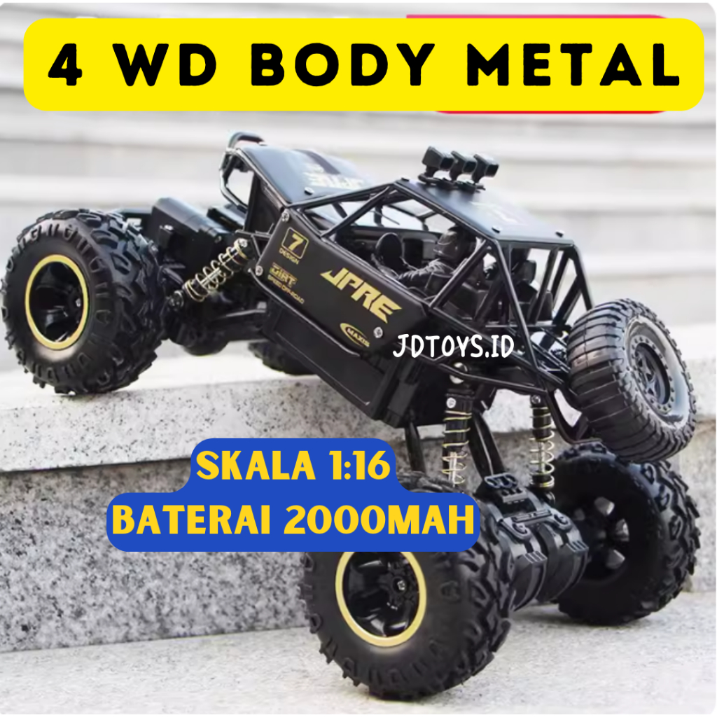Jual Mainan RC Jeep Offroad 4WD / RC Rock Crawler OFF Road Body Alloy ...