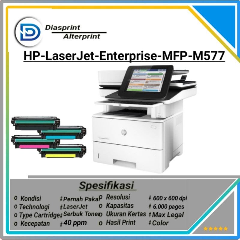 Jual HP LaserJet Enterprise MFP M577 Series | Shopee Indonesia