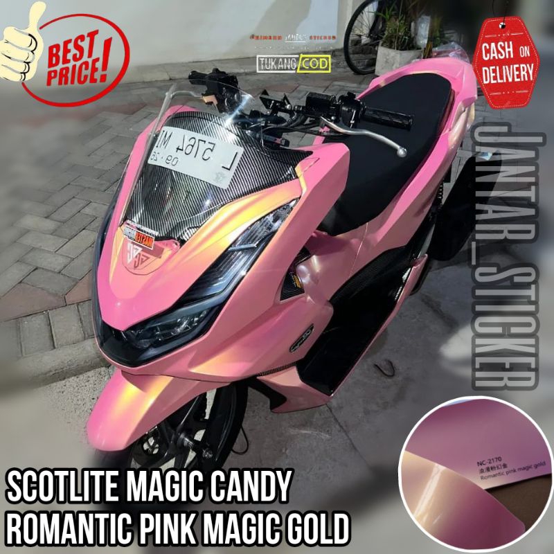 Jual Sticker Scotlite Magic Candy Romantic Pink Lembayung Gold Premium ...