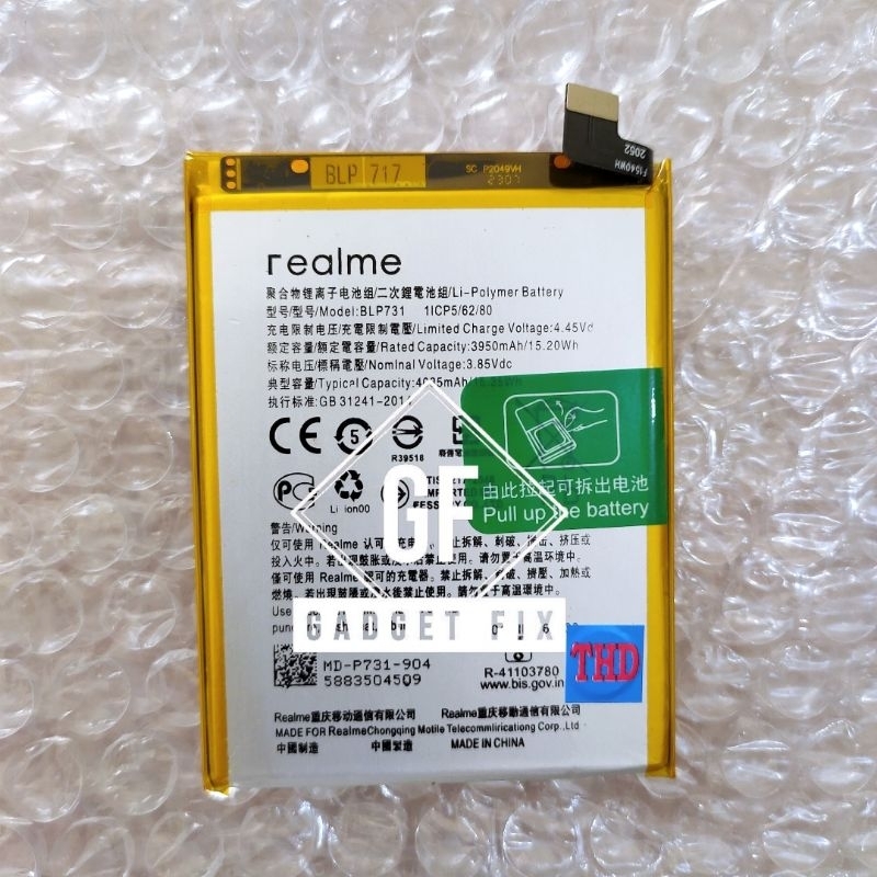 Jual Baterai Batre Realme BLP731 Original HP Realme 5 Pro RMX1971 ...