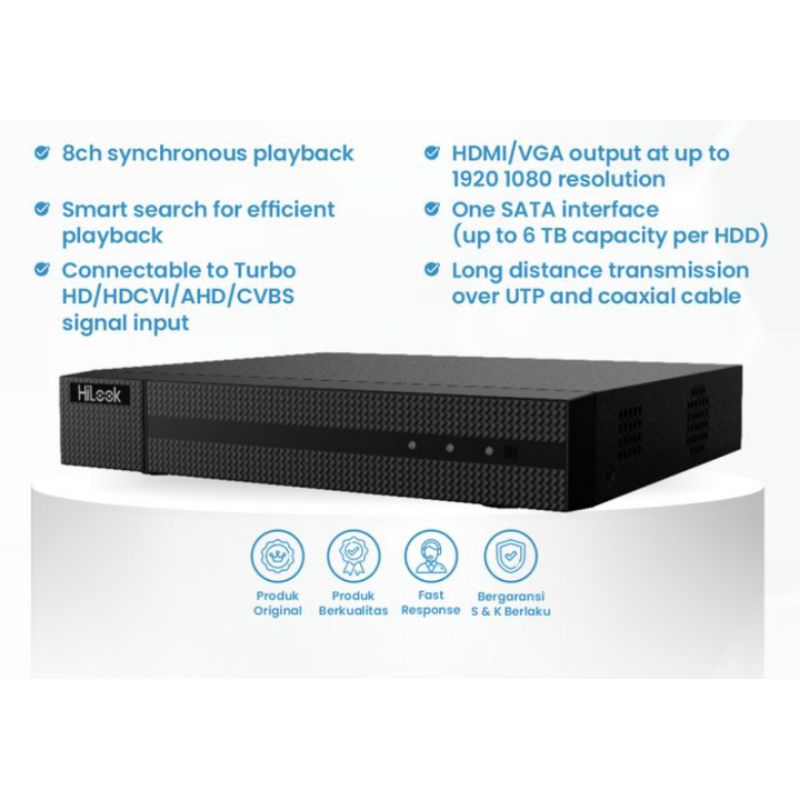 Jual DVR HILOOK 8 CHANNEL 1080P DVR-208G-M1 | Shopee Indonesia