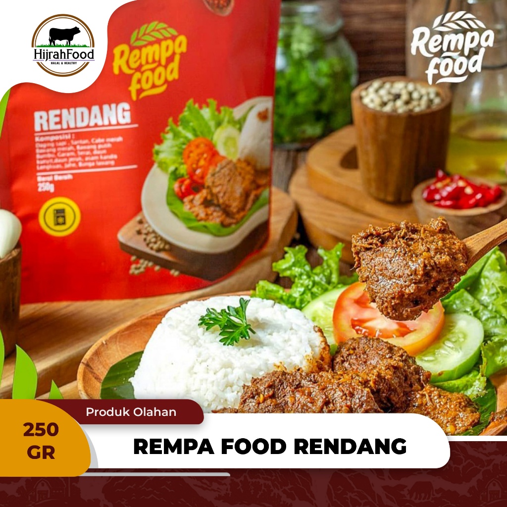Jual Rempa Food Daging Rendang Sapi / Beef Rendang Siap Masak (250 gr ...