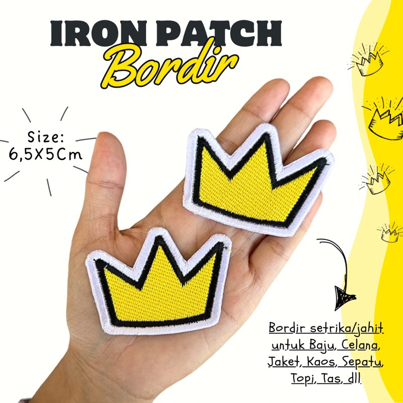 Jual ( PRAKTIS LANGSUNG SETRIKA / BISA DI JAHIT ) IRON PATCH BORDIR ...
