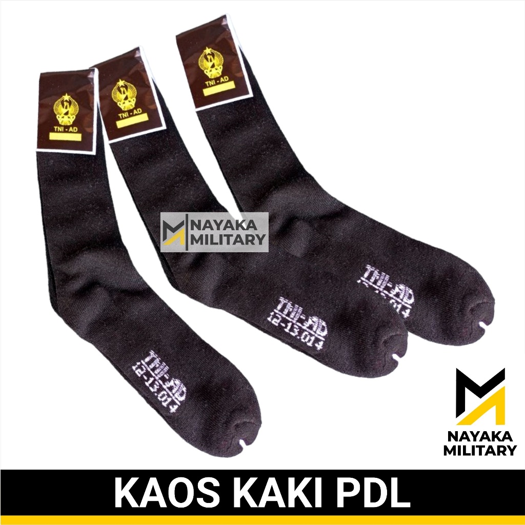 Jual Kaos Kaki PDL Hitam TNI Tentara Kaos Kaki Pria Tebal Panjang ...