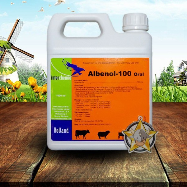 Jual Albenol-100 oral 1 liter Obat Cacing Sapi Kambing - Star Farm ...