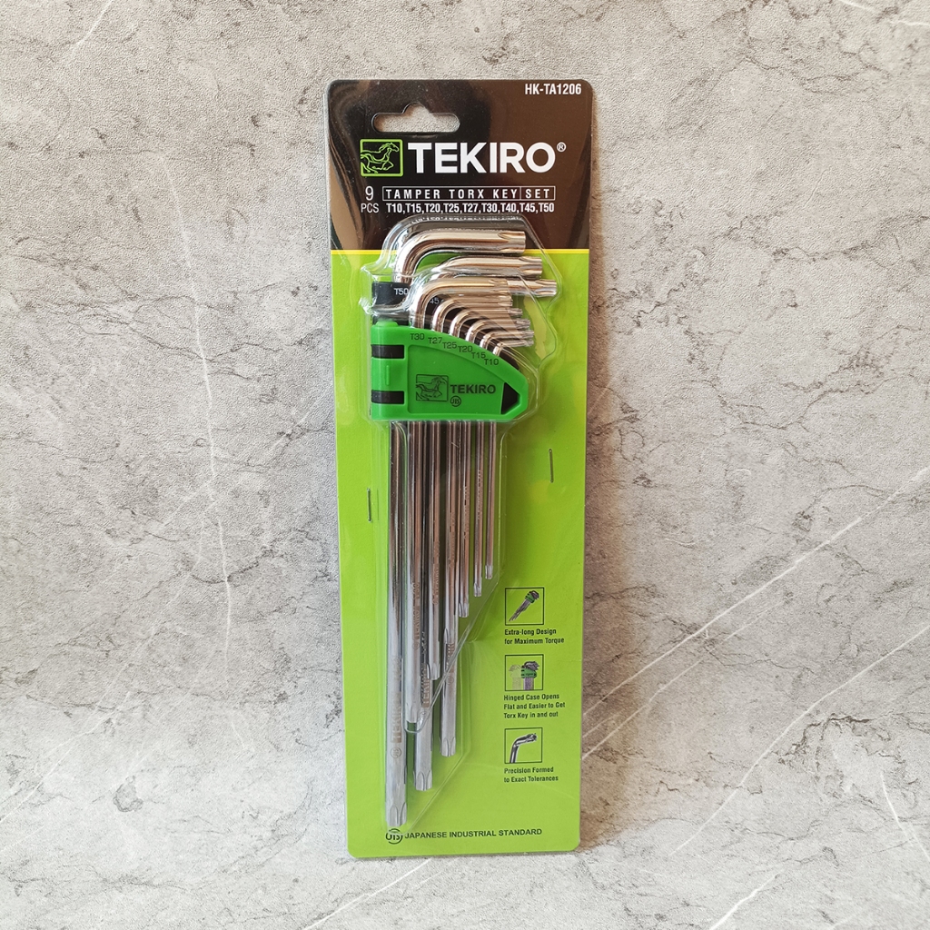 Jual Kunci L Set Bintang Tekiro Tamper Torx Lubang 9 Pcs | Shopee Indonesia