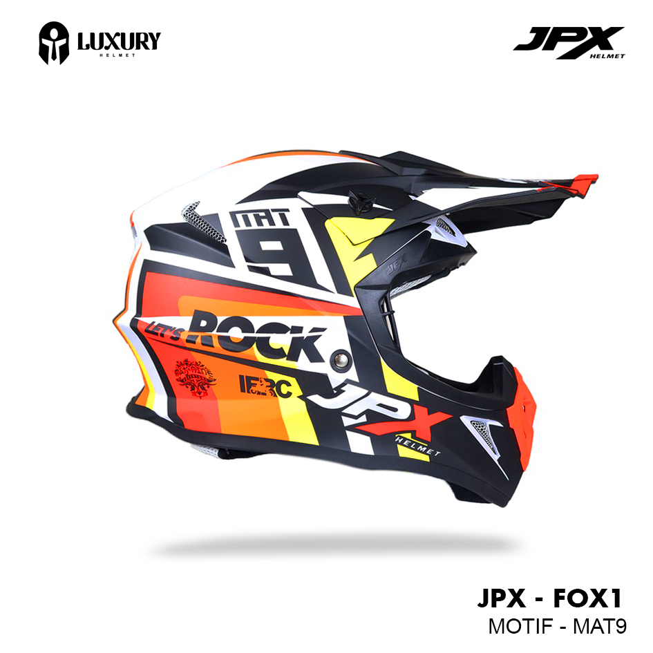 Jual Helm Keren - Helm JPX FOX1 - MAT 9 - Helm FullFace - Offroad ...