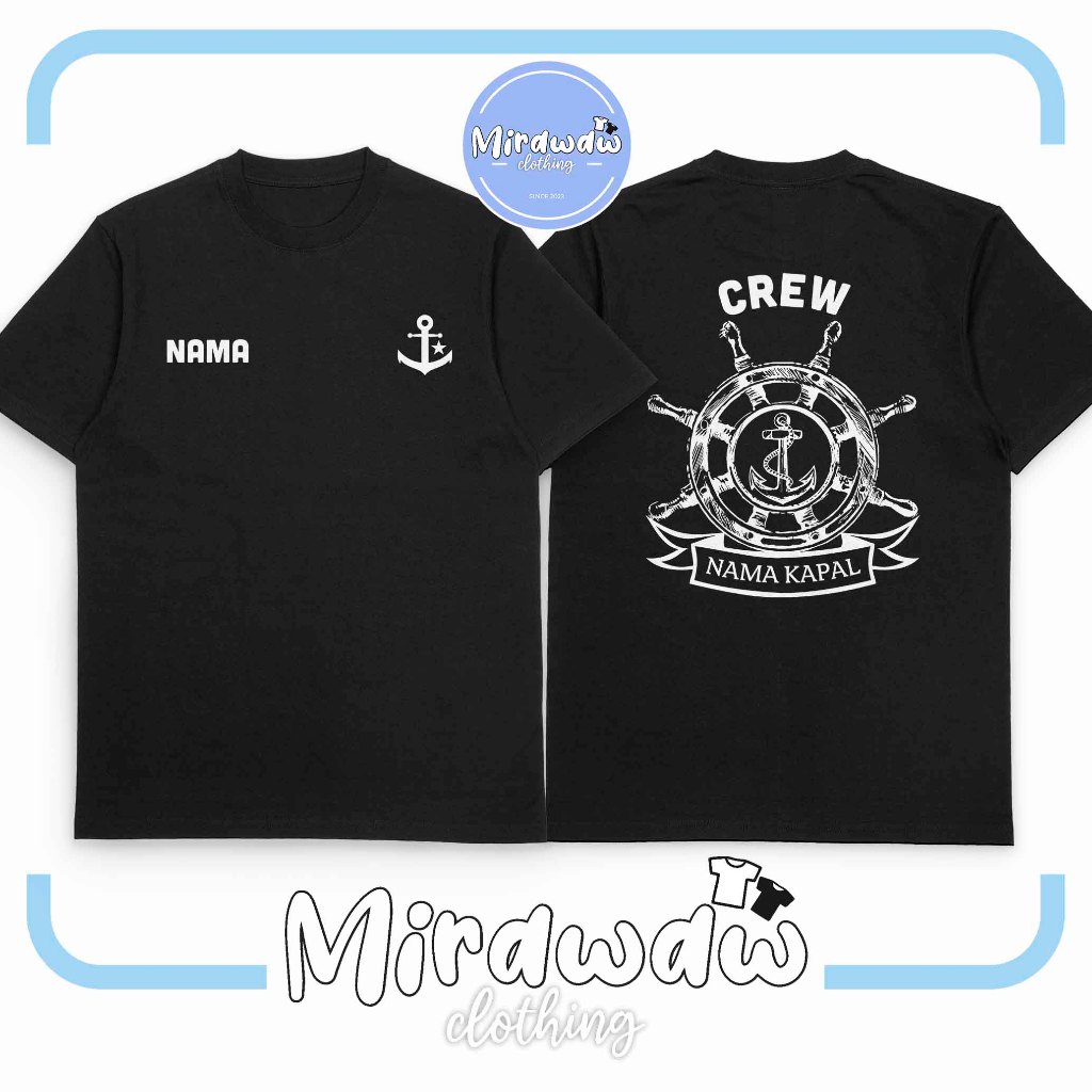 Jual Kaos Pelaut Crew Gratis Nama Kapal dan Nama Kamu Baju Distro ...