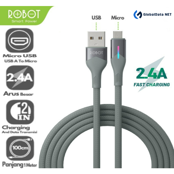 Jual ROBOT Kabel Data RFM100 RFC100 RFL100 Kabel Data Mikro Type C ... Jual ROBOT Kabel Data RFM100 RFC100 RFL100 Kabel Data Mikro Type C ...