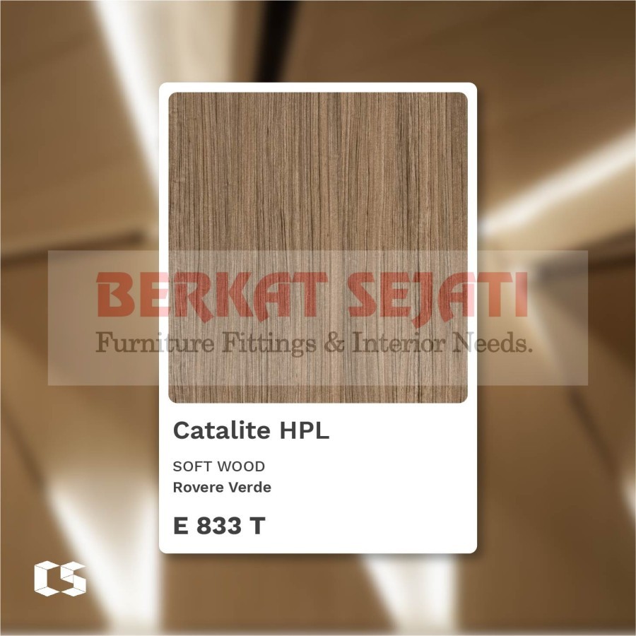 Jual E 833 T - HPL CATALITE HPL BY CS LAMINATES - WOODGRAIN | Shopee ...