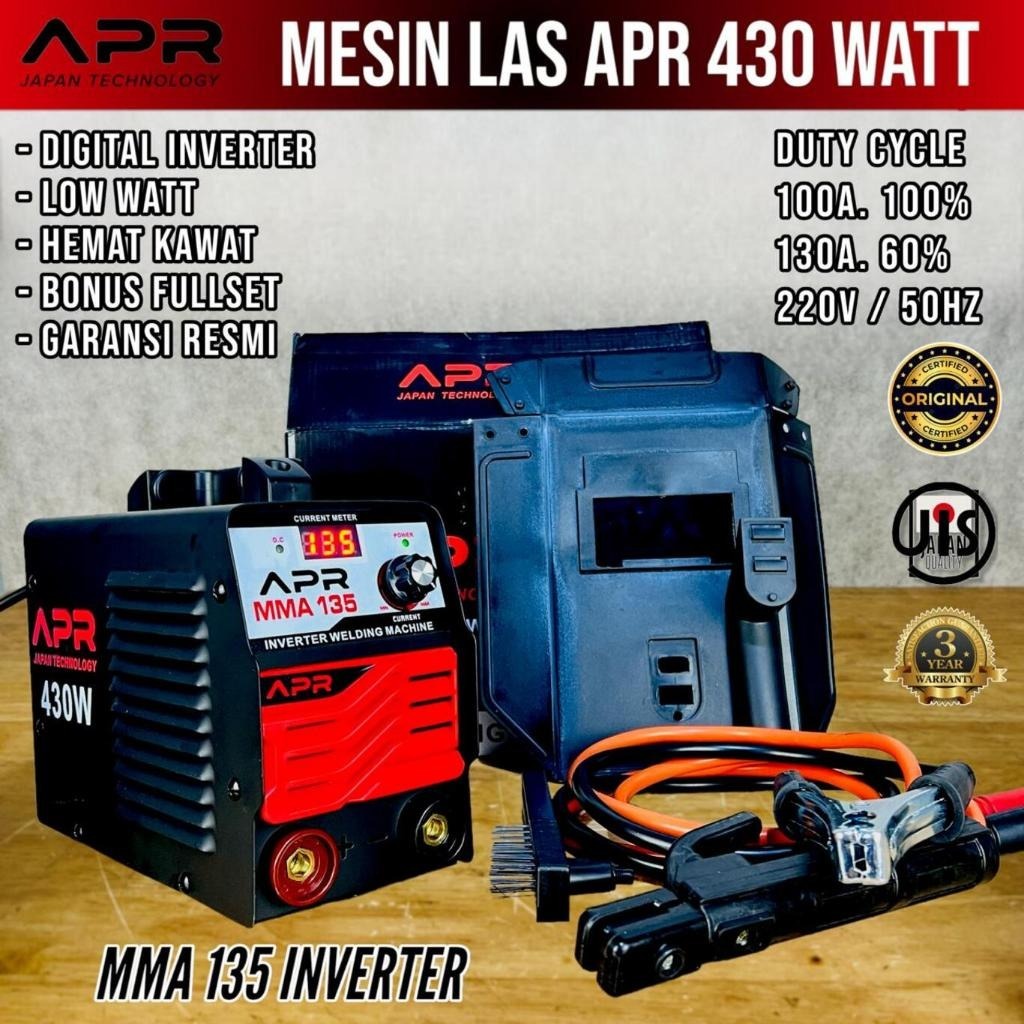 Jual Mesin las APR JAPAN 430WATT MMA135 INVERTER digital lebih bagus ...