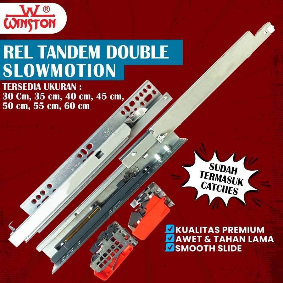 Jual Rel Laci Tandem Winston no Taco Slowmotion Full Double Track puts ...