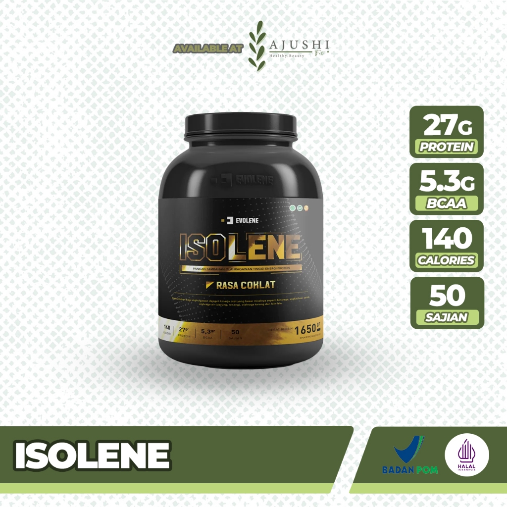 Jual Evolene Isolene 50 Sachet (1.650 gram) Whey Protein Isolate ...