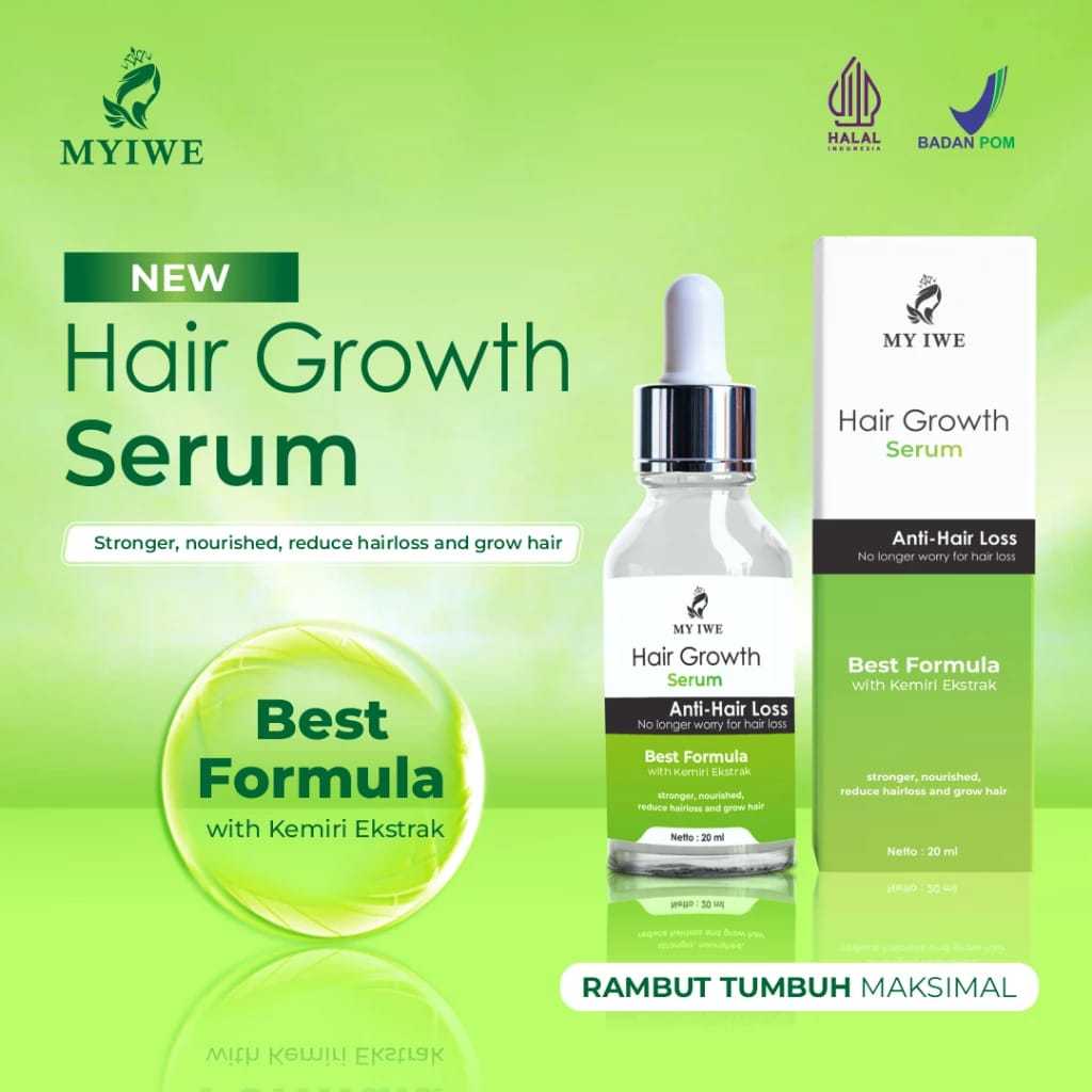 Jual My Iwe Hair Growth Serum 20 Ml / Serum Penumbuh Rambut Rontok Dan Botak | Shopee Indonesia