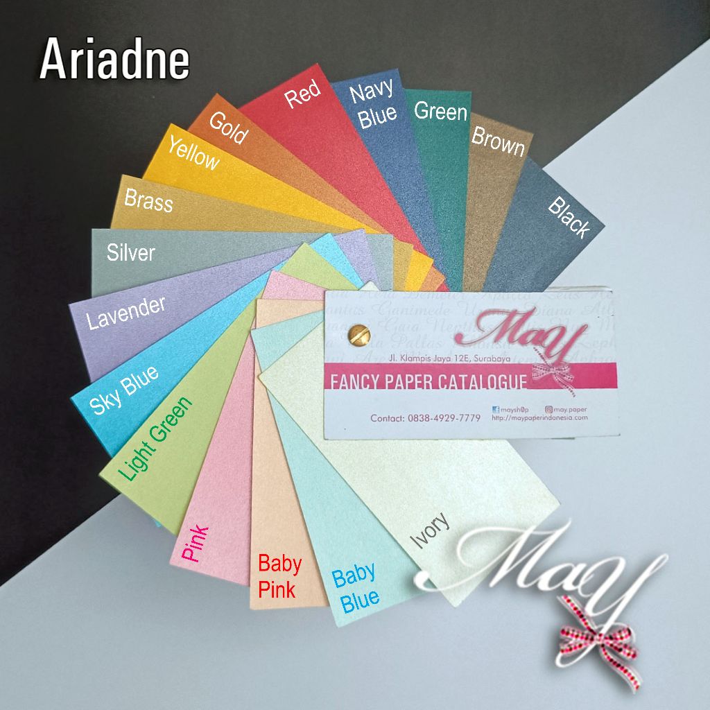 Jual Fancy Paper Pearl Polos, ukuran plano, 120 gsm, 1 sisi. Ariadne ...